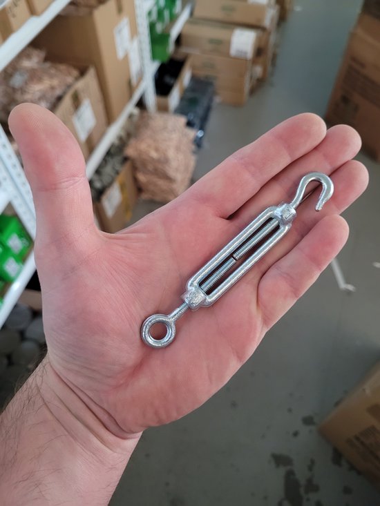 AMIG Draadspanner M5 70mm | Haak / Oog | Voordeelverpakking 6 stuks ...