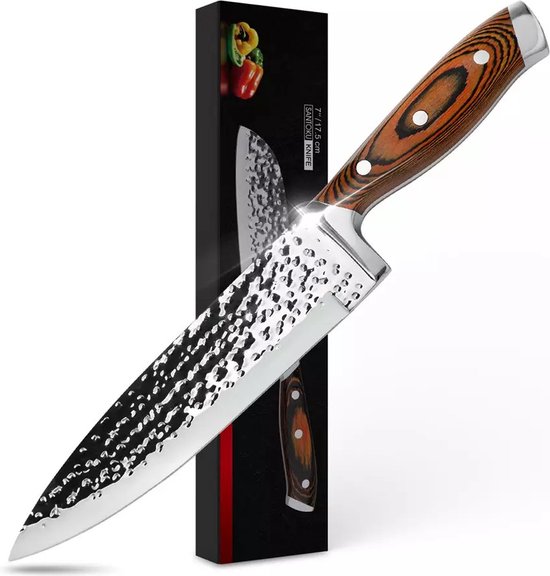 SIDANO Japans Koksmes 20 CM - Keukenmes van hoogwaardig High carbon ...
