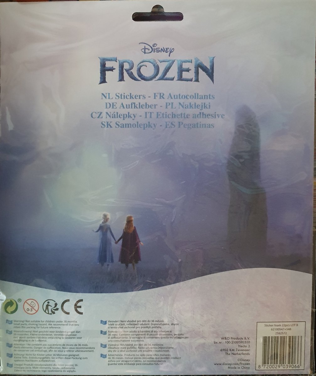 stickervel Frozen junior 24 x 20,5 cm foam 22 stuks | bol.com
