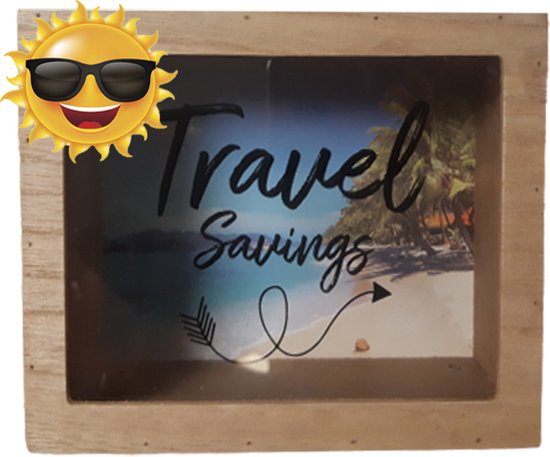 Spaarpot Travel savings. Sparen voor vakantie. | bol.com
