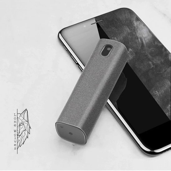 Lone Wolves - Schermreiniger- Screen Cleaner - Zwart- 2in1 -Spray&Dry ...