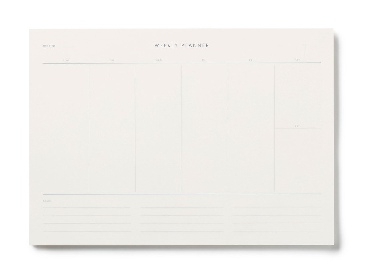 Kartotek Copenhagen - Weekly desk planner - A4 | bol.com
