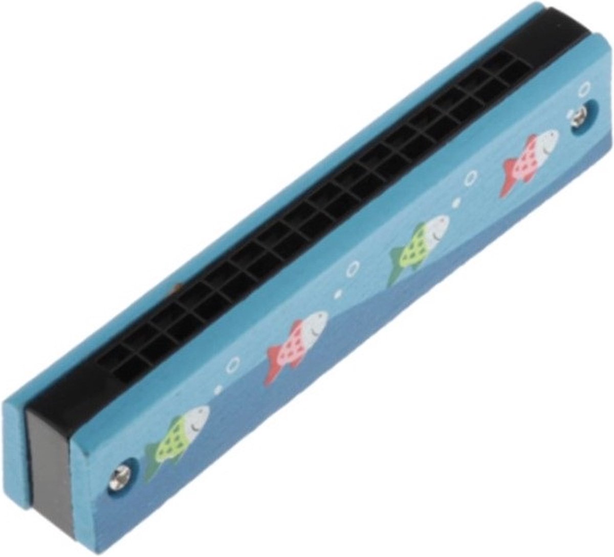 Houten blokfluit en mondharmonica blauw | bol.com