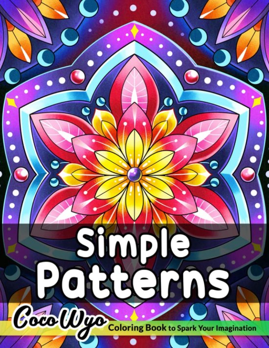 Simple Patterns Coloring Book - Coco Wyo - Kleurboek voor volwassenen | bol