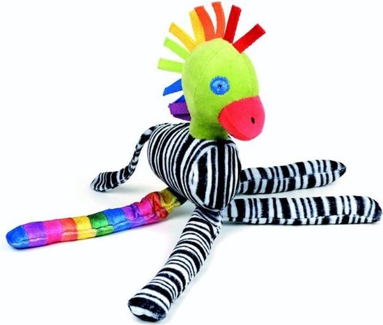 ZEP knuffel pluche - zebra - papegaai - 40x8x8cm | bol.com