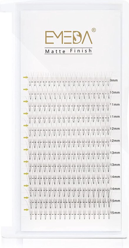 4D Volume Wimperextensions - C Curl - Russian Cluster Wimpers - Volume ...