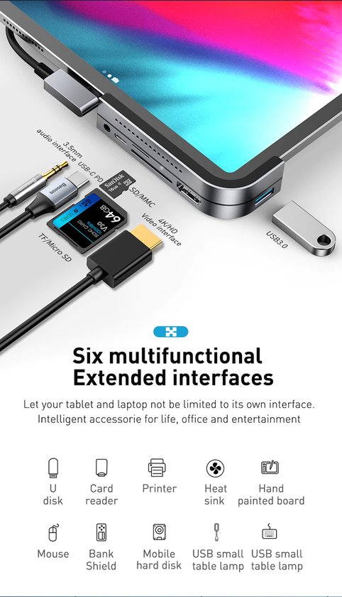 Epic® | USB-C HUB | 4K HDMI | USB 3.0 | bol