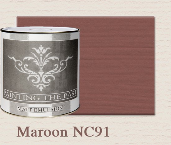 Painting the Past - Matt Emulsion - Maroon (NC91) - 2,5 L | bol