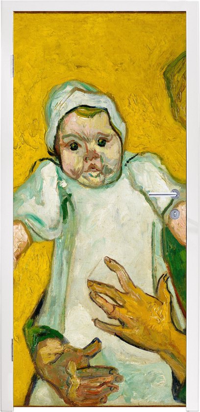 Deursticker Mevrouw Roulin en haar baby - Vincent van Gogh - 85x215 cm ...