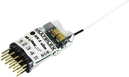 Multiplex RX-5 slim M-Link 5-kanaals ontvanger 2,4 GHz | bol