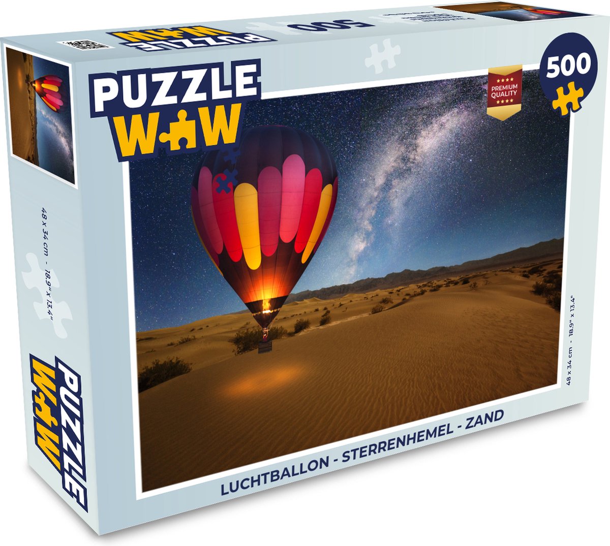 Puzzle Montgolfière - Ciel étoilé - Sable - Puzzle - Puzzle 500 pièces ...