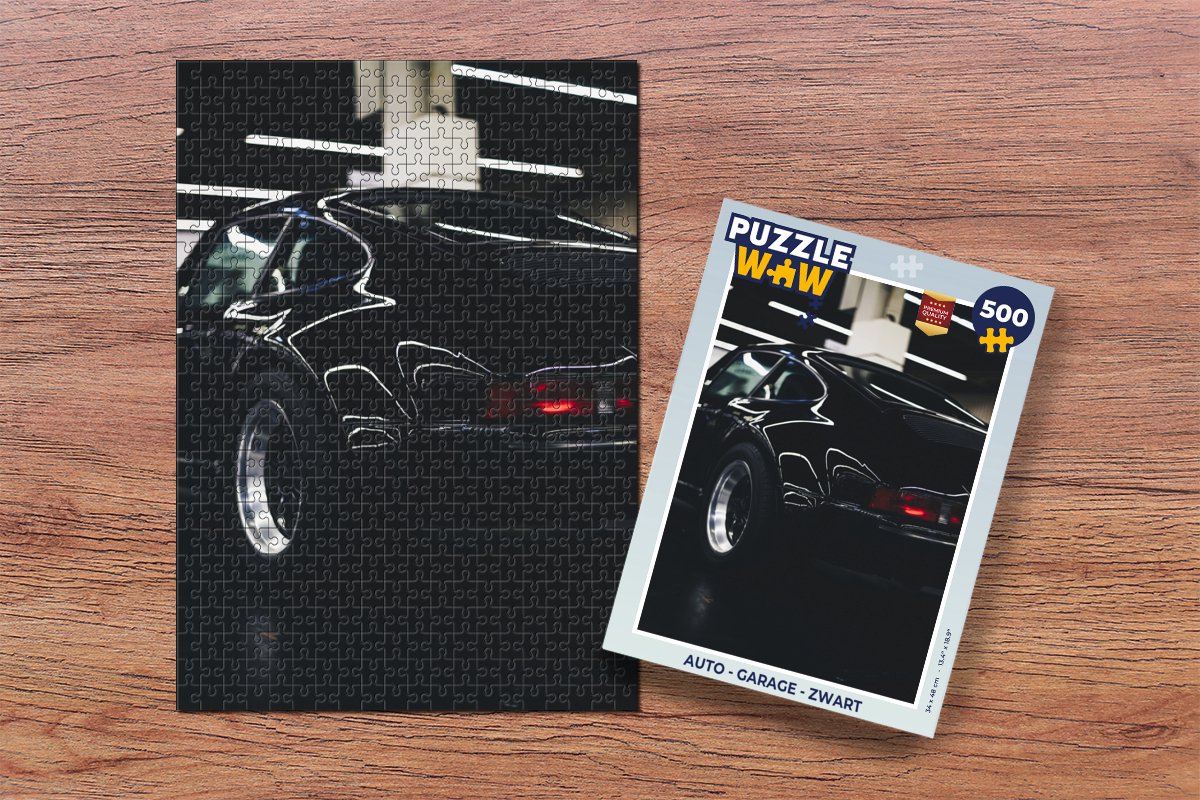 Puzzel Auto - Garage - Zwart - Legpuzzel - Puzzel 500 stukjes | bol