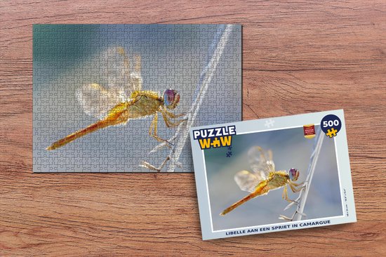 Puzzel Libelle aan een spriet in Camargue - Legpuzzel - Puzzel 500 ...