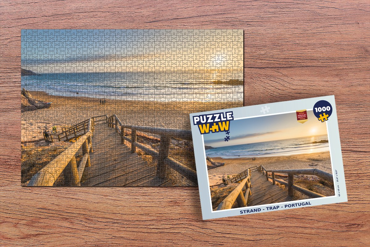 Puzzel Strand - Trap - Portugal - Legpuzzel - Puzzel 1000 stukjes ...