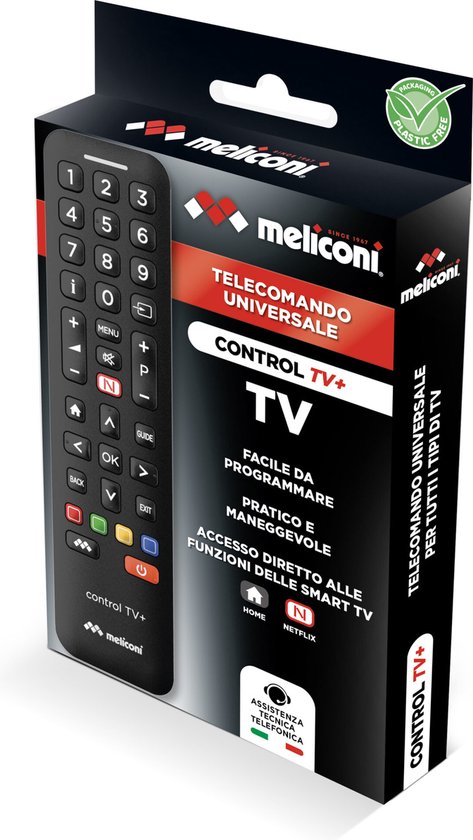 MELICONI - CONTROL TV.1 - AFSTANDSBEDIENING - UNIVERSEEL - 808035 | bol