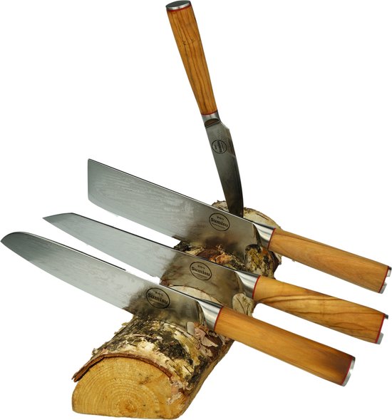 Sumisu Japanse messenset - 4 delige professionele set - Santoku, Nakiri, Kiritsuke en... | bol.com