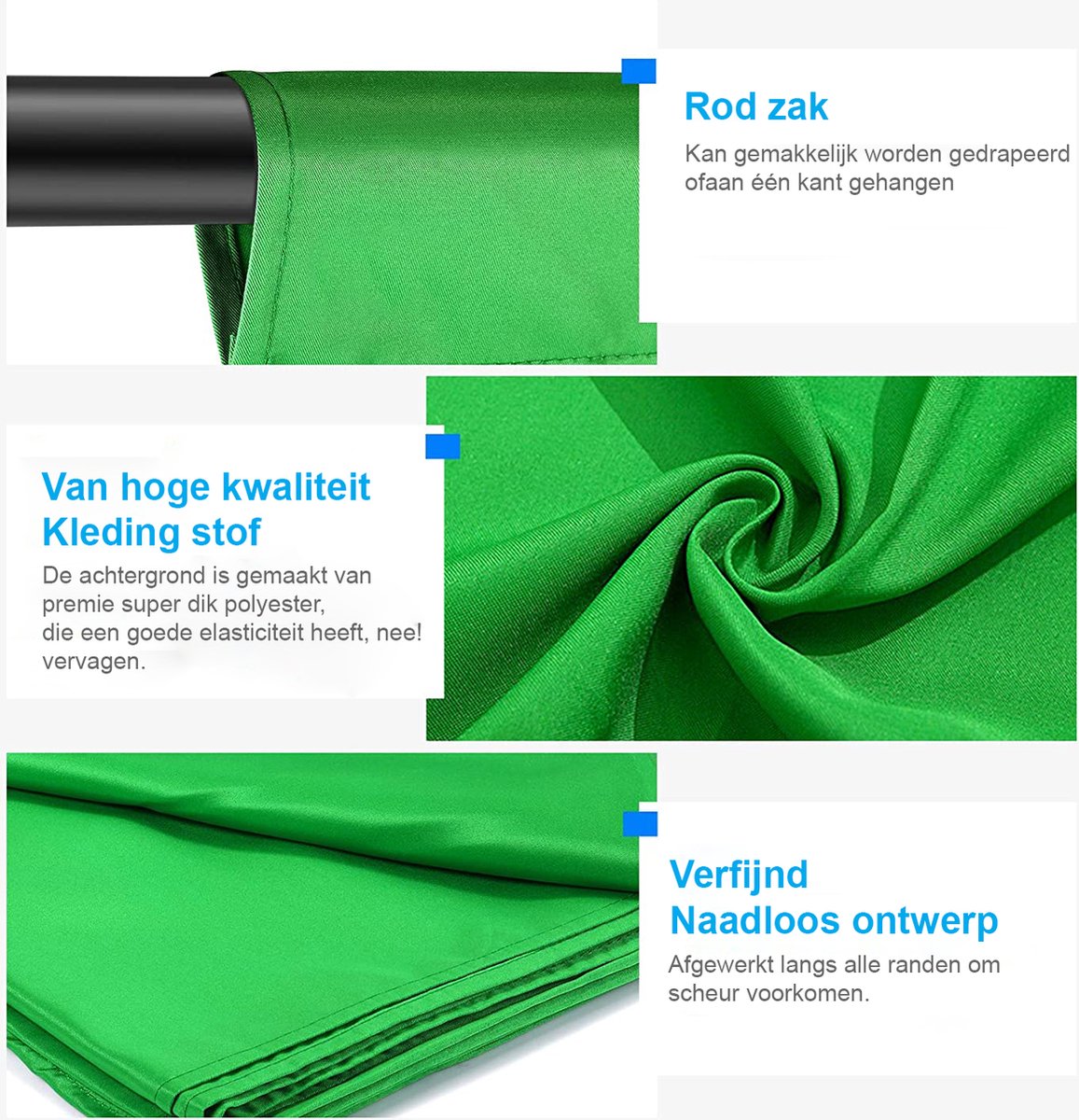Neewer® - Green Screen Achtergrond - Groene Chromakey Achtergrond ...