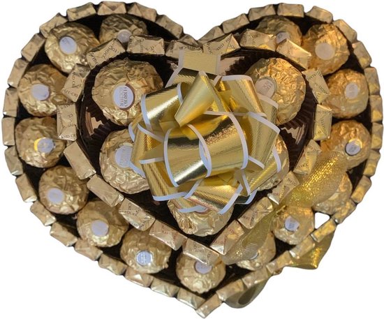 Love gold taart - Chocolade - hart - cadeau - Valentijn - in de vorm ...