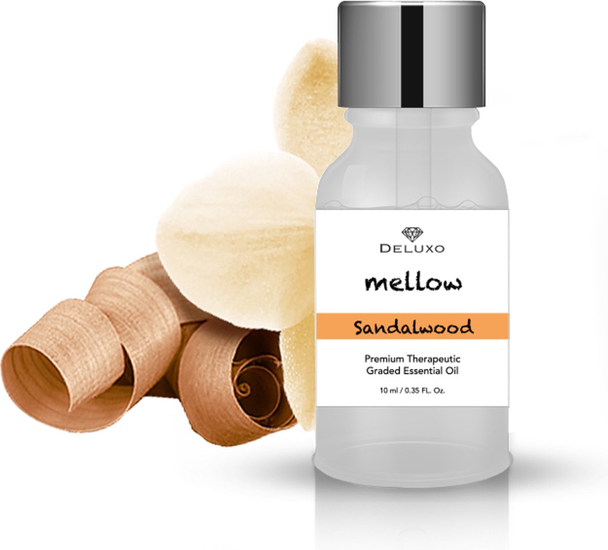 Deluxo® Etherische olie - Sandelhout - Mellow - Luxe etherische olie ...