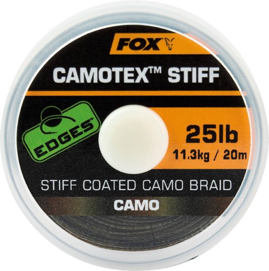 Stiff Coated Camo Braid - 20M Camotex Edges Fox | bol.com