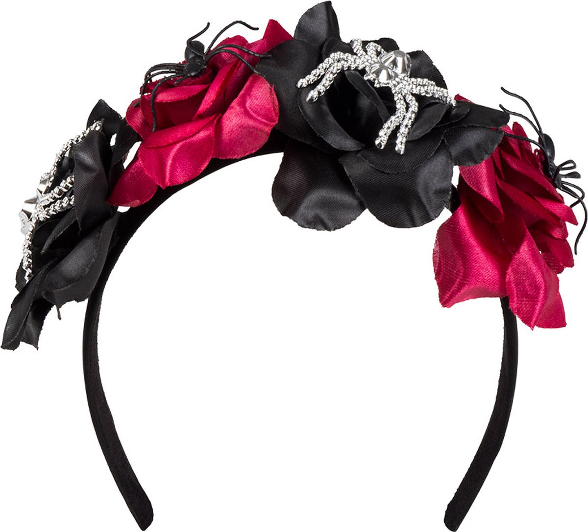 Boland - Tiara Spider flowers - Één maat - Volwassenen - Vrouwen ...