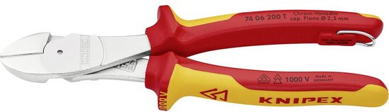 Knipex Knipex-Werk 74 06 200 T VDE Kracht-zijsnijtang 200 mm | bol.com