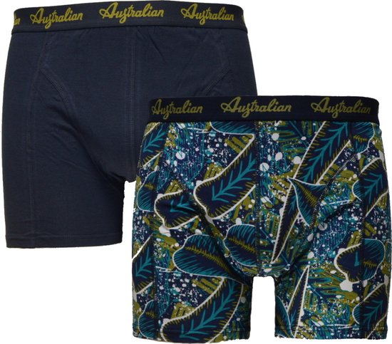 Australian Heren Boxers "Blue-Flora" 2-Pack Maat M | bol