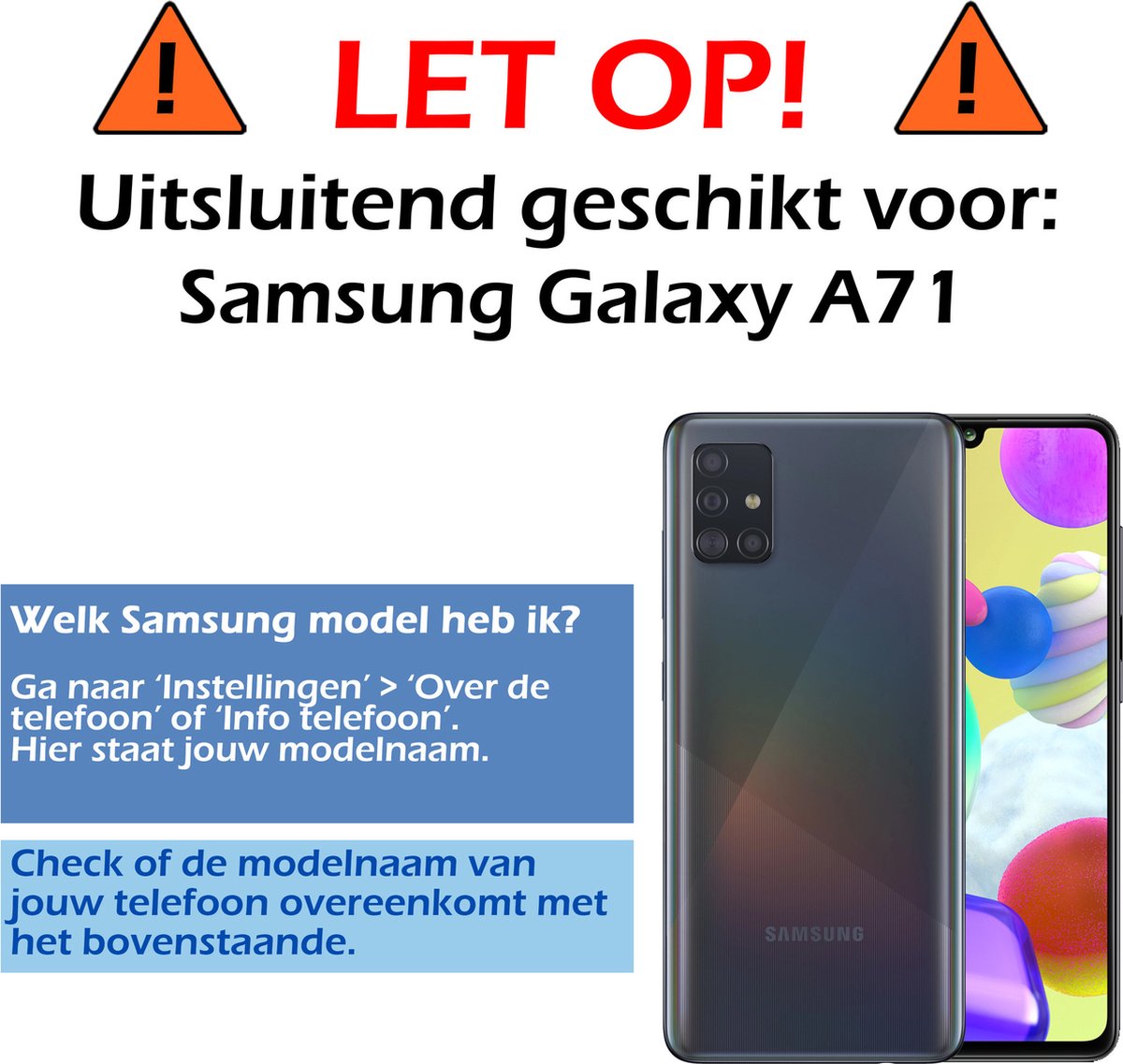 Samsung A71 Screenprotector Camera Beschermglas - Samsung Galaxy A71 ...