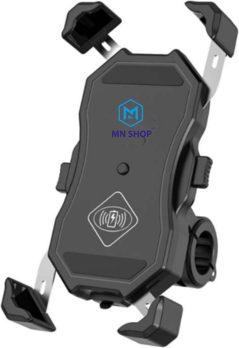 Telefoonhouder motor/ATV - Smartphone houder - Met Draadloze Oplader ...
