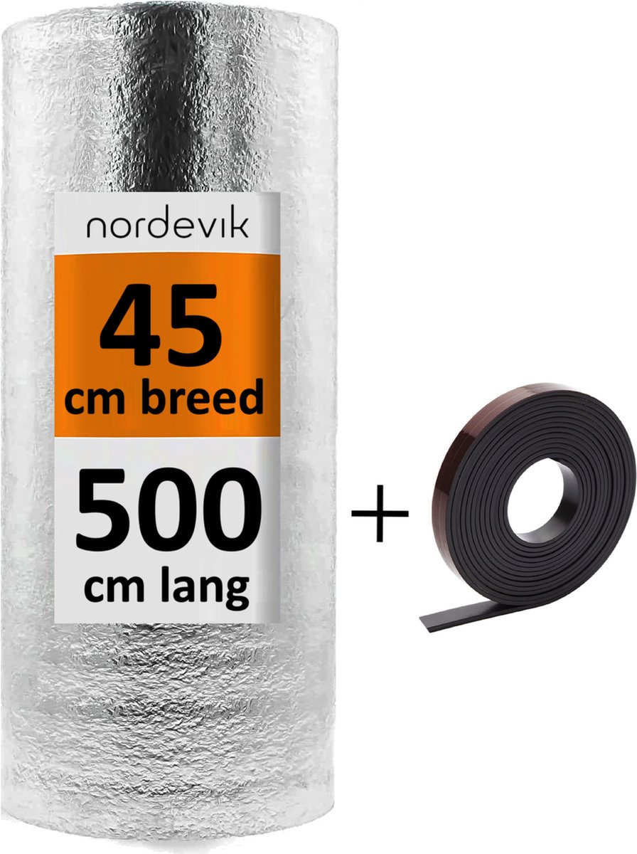 Eco Radiatorfolie - 500cm x 45cm - Incl. 5m magneettape - Verwarming ...