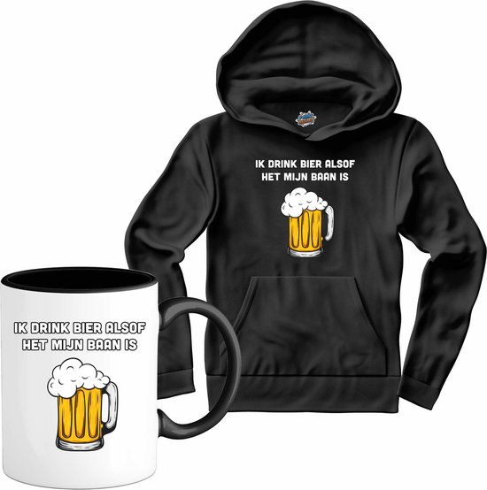 Bier drinken is mijn baan - Bier kleding cadeau - bierpakket kado idee ...