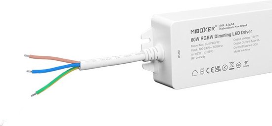 Mi-Light Mi-Boxer - (CL4-P60V12) - RGBW 12V 60W LED controller met ...