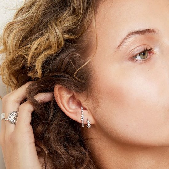 Earcuff - Zilverkleurig Stainless Steel - Nikkelvrij - RVS - Oorbel ...