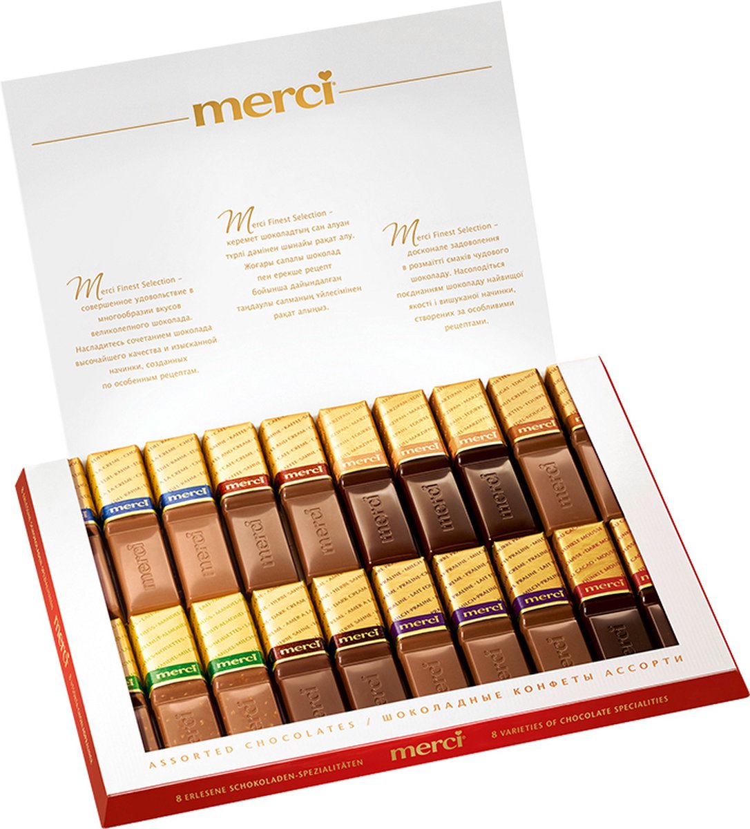 merci chocoladerepen met opschrift "dreamteam" - merci Finest Selection ...