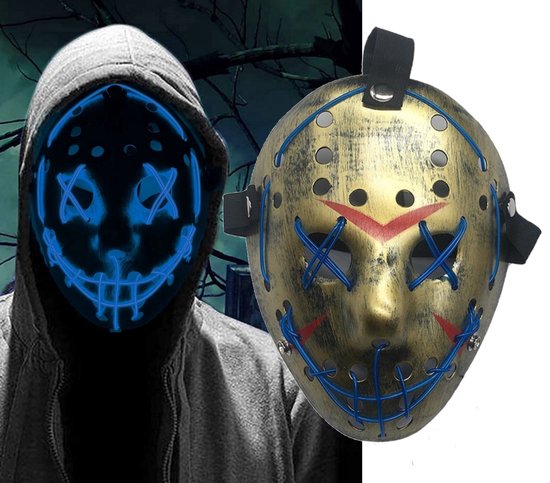 Jason Voorhees Masker - Jason Masker - Led Masker Halloween - Hockey ...