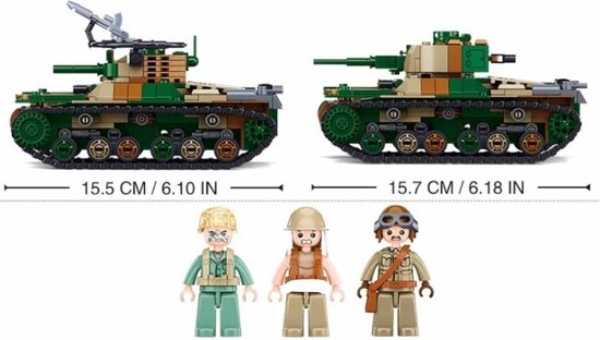 Sluban - WWII Type 97 - medium tank - M38-1107 - bouwsteentjes | bol