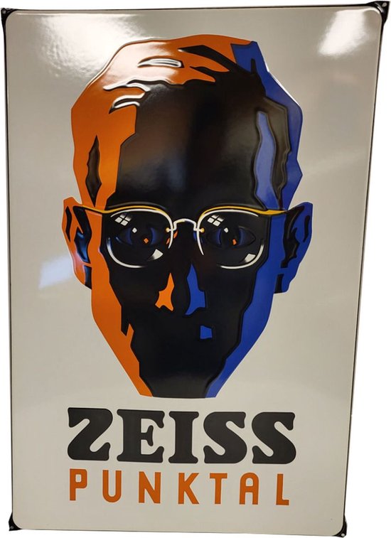 Zeiss Punktal Emaille Bord - 70 x 47 cm | bol.com