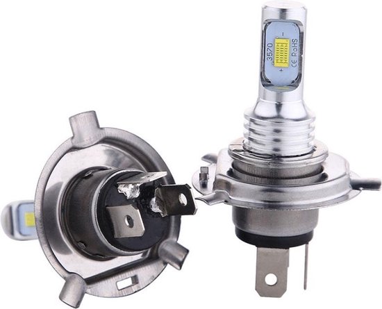 Dimlicht LED H4 8000k Wit (set) [Witte koplampen - Witte Dimlichten] | bol