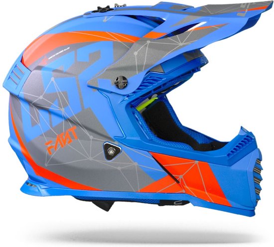 LS2 MX437 Fast Evo Alpha Mat Blauw Crosshelm M | bol.com