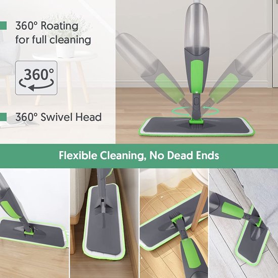 Dweil set compleet systeem - Mop set - vloerwisser | bol