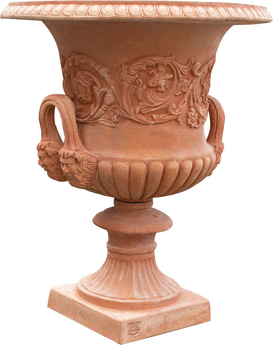 Toscaanse oude terracotta vaas L60xPR60xH72 cm | bol.com