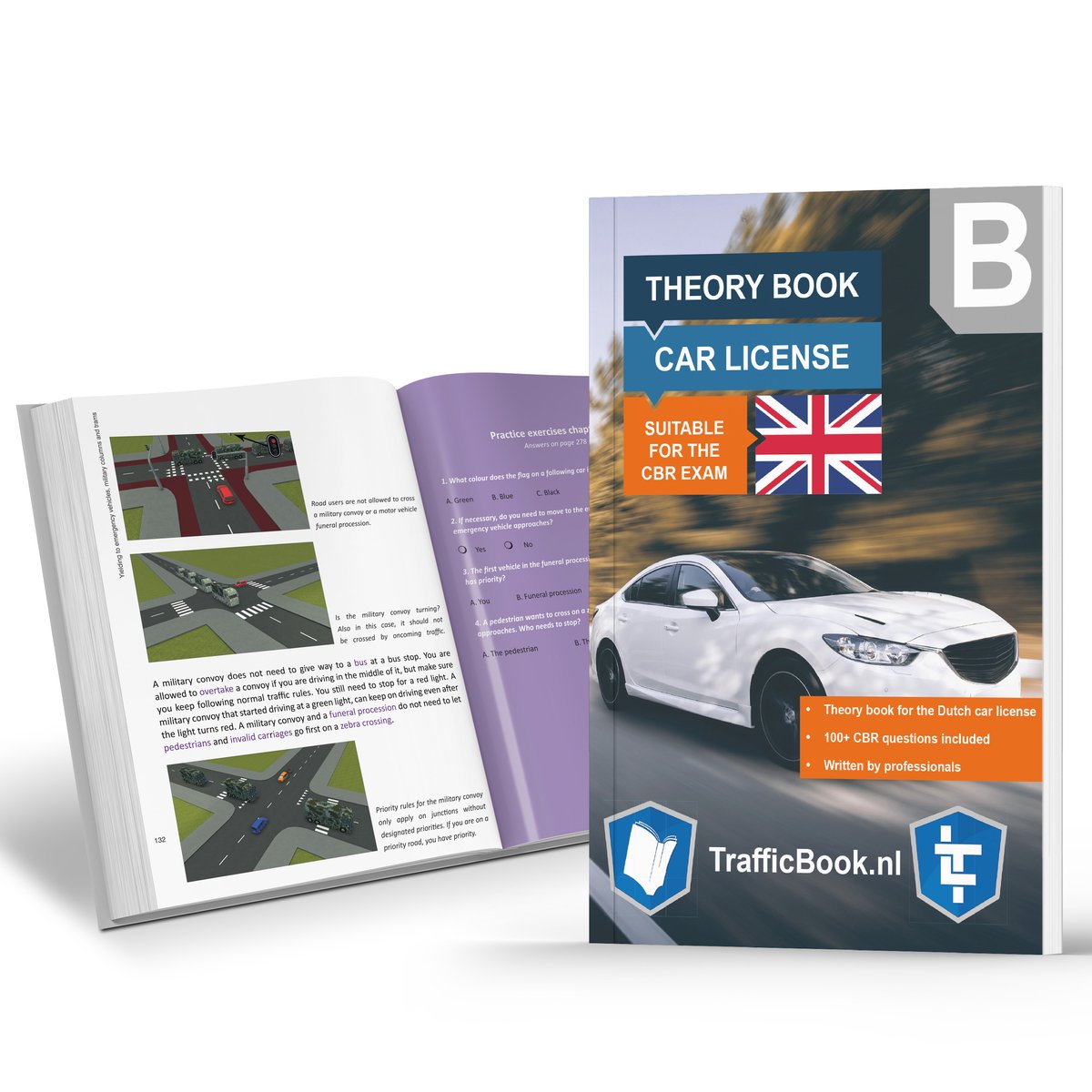 Auto Theorieboek Engels 2023 Rijbewijs B met Oefenboek - Car Theory ...