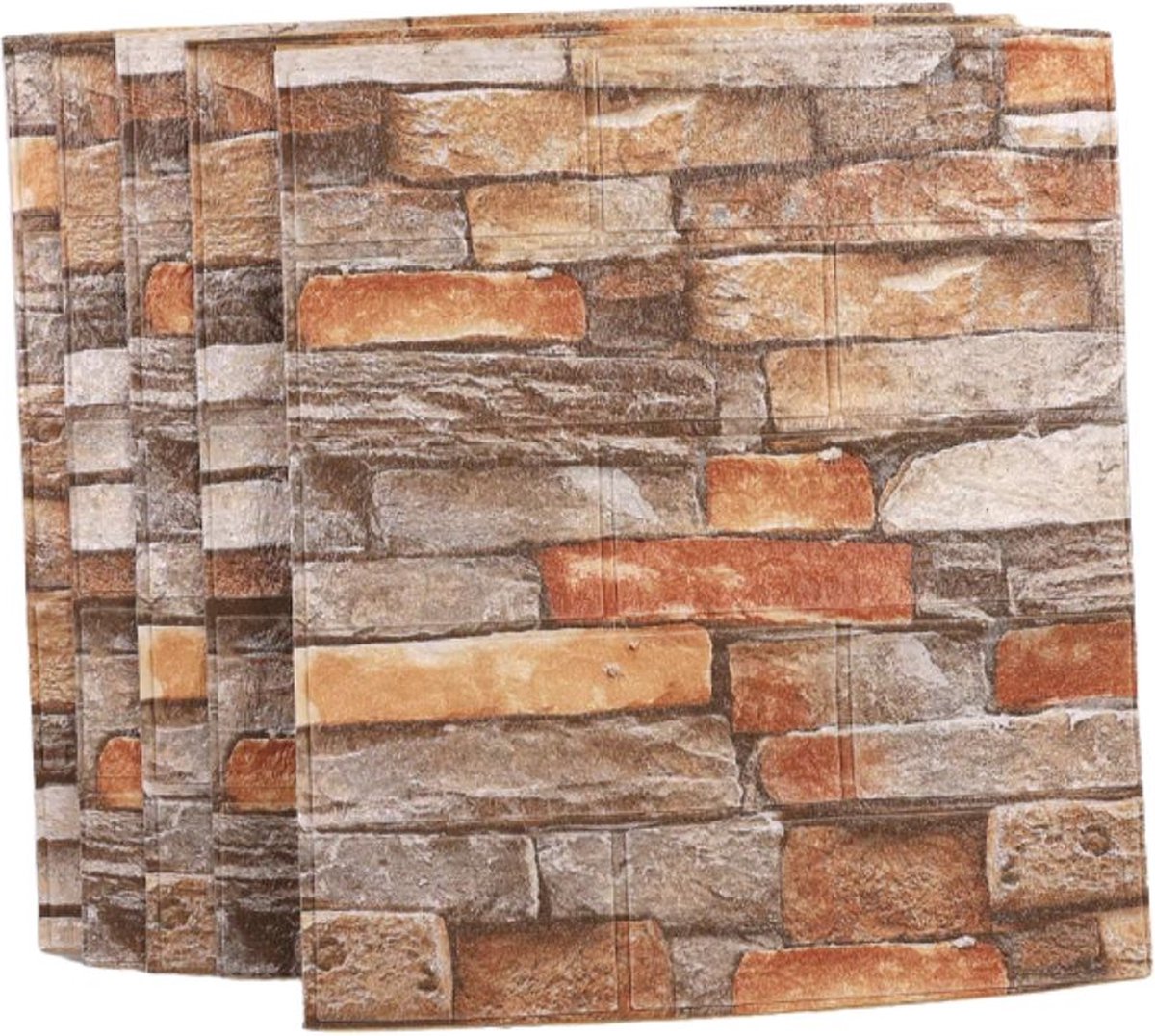 Sance 3D Plaktegels Muursticker Zelfklevende muur behang - 20 stuks ...