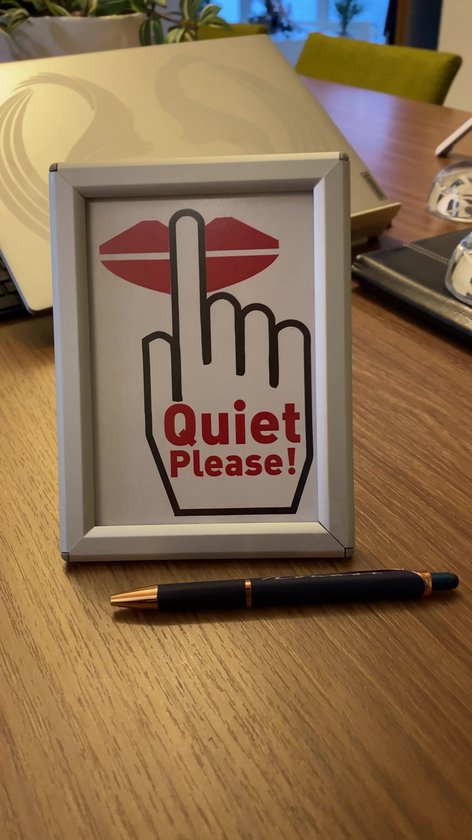 "Mobiele Telefoon verboden" bord met tekst, aluminium click lijst ...