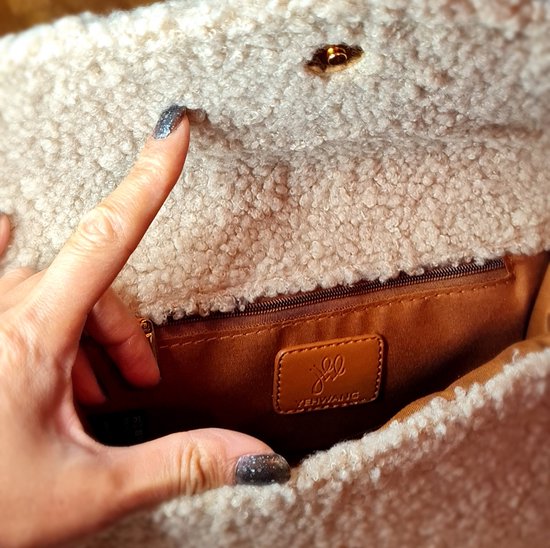 Handtas Teddy Schoudertas Teddy off white - teddy tas - handtas ...