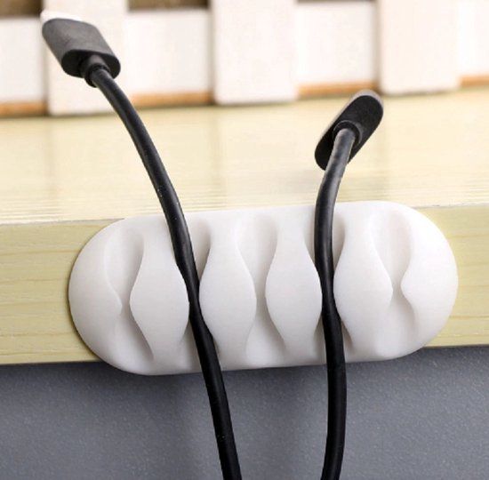 Finnacle - kabelhouder SET - 10 stuks zelfklevende kabelhouder kabelklemmen - Wit | bol