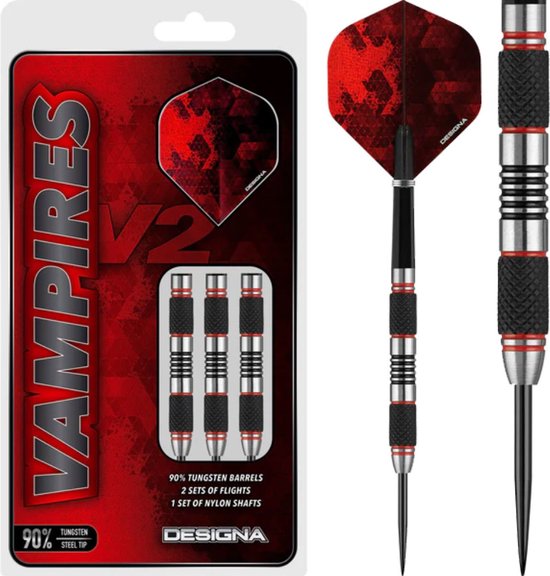 Designa Darts Vampires V2 Black & Red M1 26 gram | bol