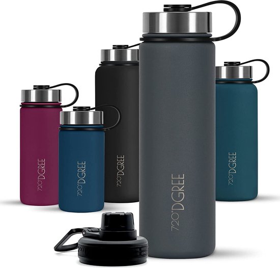 720°DGREE Roestvrijstalen Drinkfles"noLimit" - 410ml, 530ml, 710ml, 950 ...