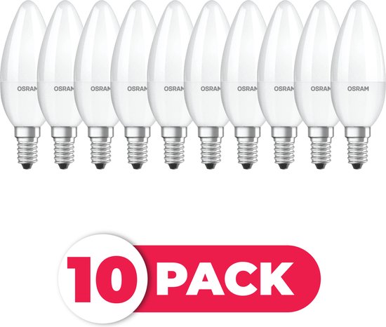 Osram Anti-Bacterieel LED E14 - 5.5W (40W) - Daglicht - Niet Dimbaar - 10 stuks | bol.com