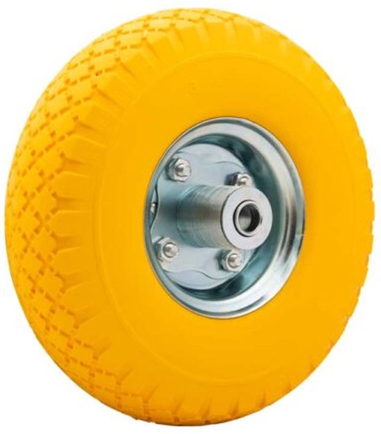 Steekwagenwiel 3.00-4 anti-lek PU (260×85) naafgat Ø 16 mm | bol